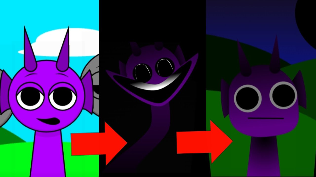 Sprunki Purple (Durple) in various roles - YouTube