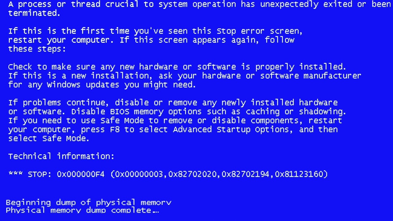 Error blue screen sound effect (HD)/(HQ) - YouTube