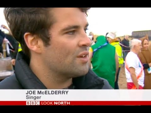 Joe McElderry and Jade Thirwall -  South Shields Boxing Day Dip - Look North Interview