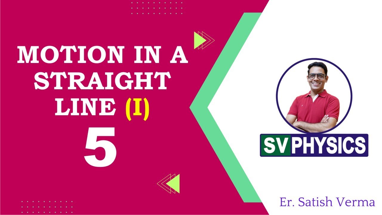 Motion In Straight Line (I) Lecture 5 - YouTube