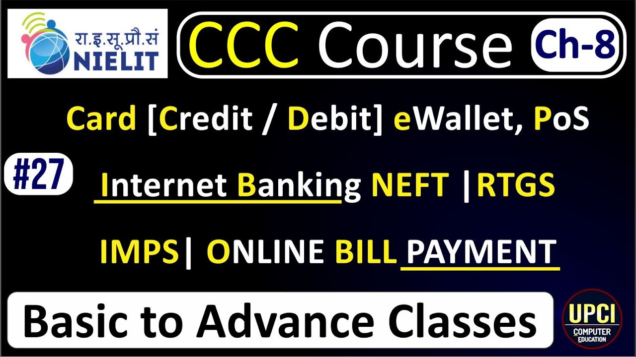 CCC Course|Digital Financial Tool and Applications |Card [Debit/Credit ...