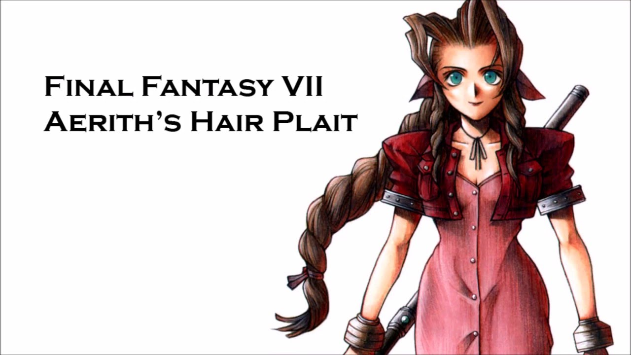 FFVII Aerith's Pony Tail Plait Tutorial - YouTube