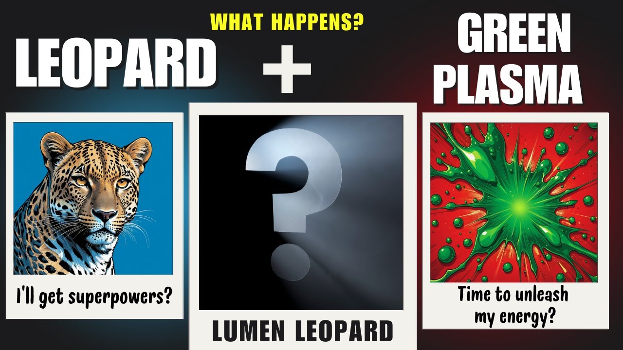 What happens when we fuse a LEOPARD and GREEN PLASMA? - YouTube