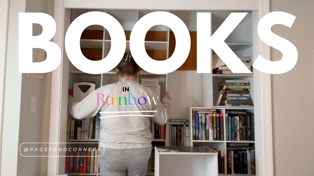 Books in Rainbow Order - YouTube