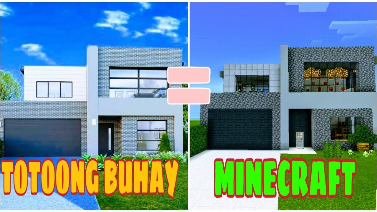 Minecraft: Simpleng modern na bahay sa minecraft / #05 - YouTube