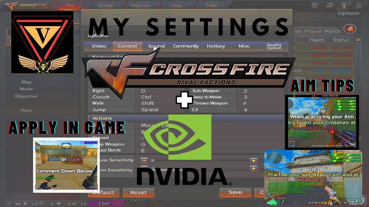 CrossFire 3.0 PH Settings / Aim Practice [Tutorial by VERRR] - YouTube