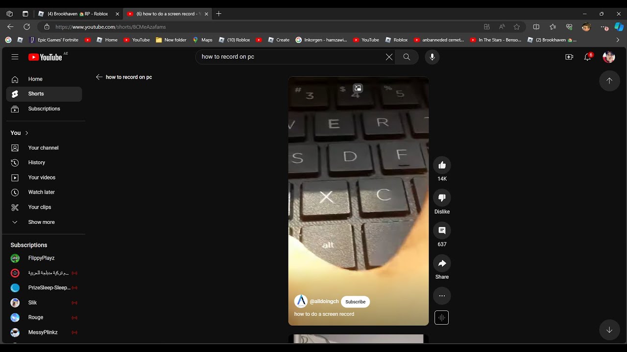 6 how to do a screen record YouTube and 1 more page Personal Microsoft ...