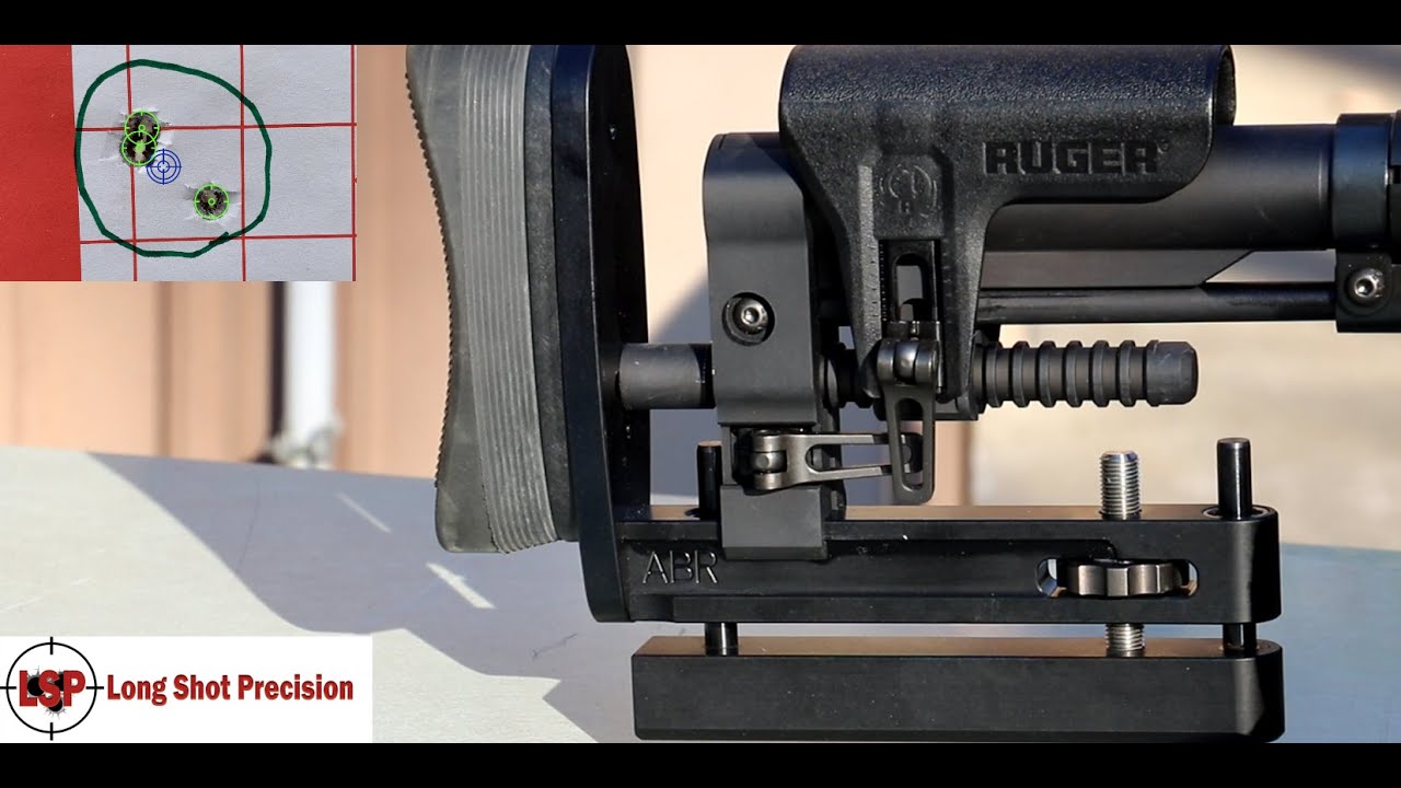 Long Shot Precision Adjustable Bag Rider, Ruger Precision - YouTube