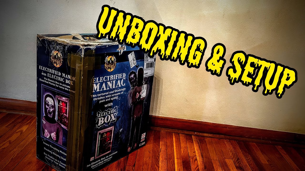 ELECTRIFIED MANIAC | UNBOXING\SETUP | Spirit Halloween 2014 Animatronic ...
