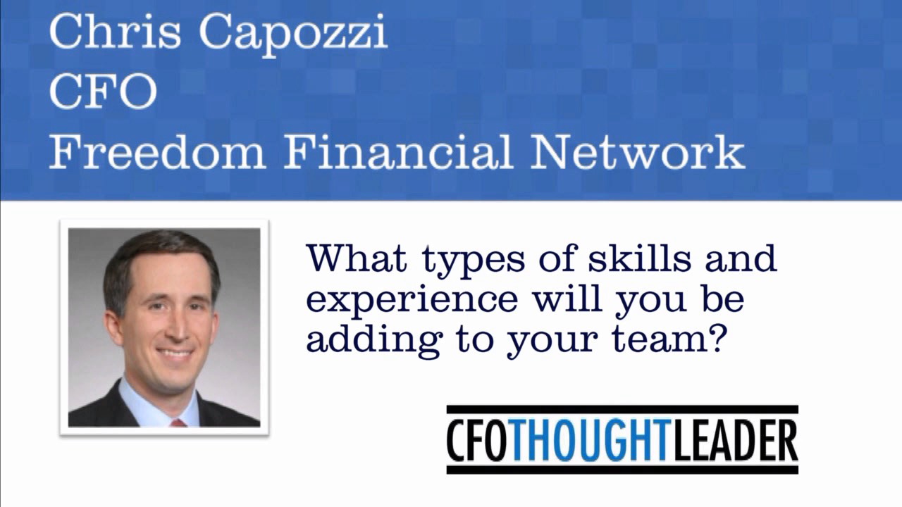 (60 Secs) How we'll build our finance team | Chris Capozzi, CFO ...