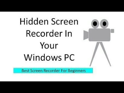 Hidden screen recorder for all windows - YouTube