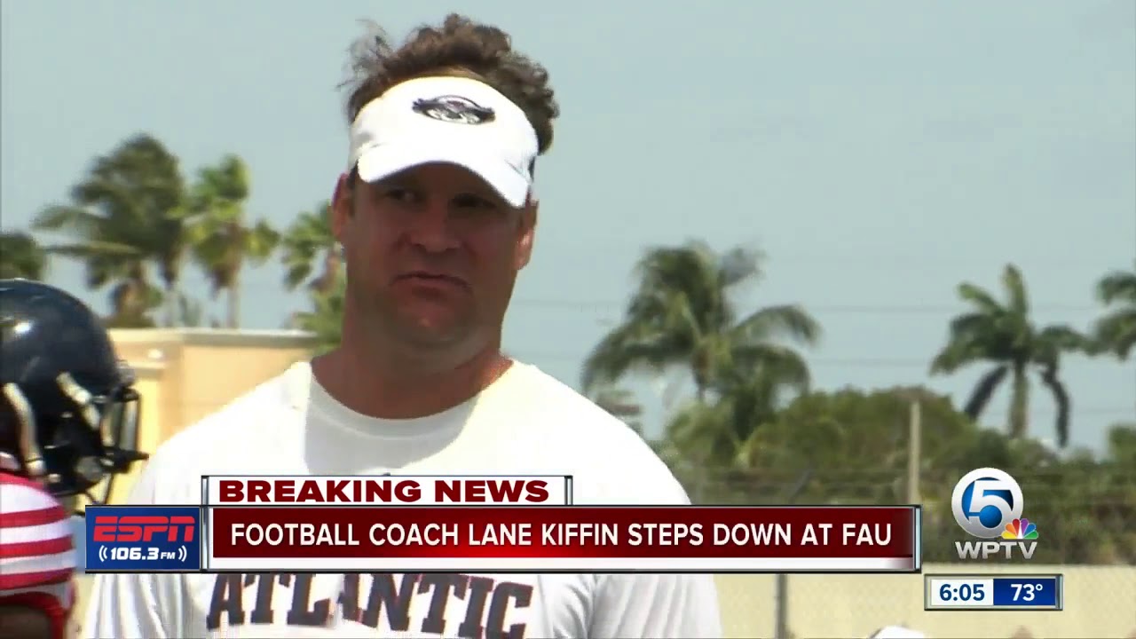 Lane Kiffin steps down as head football coach of FAU - YouTube
