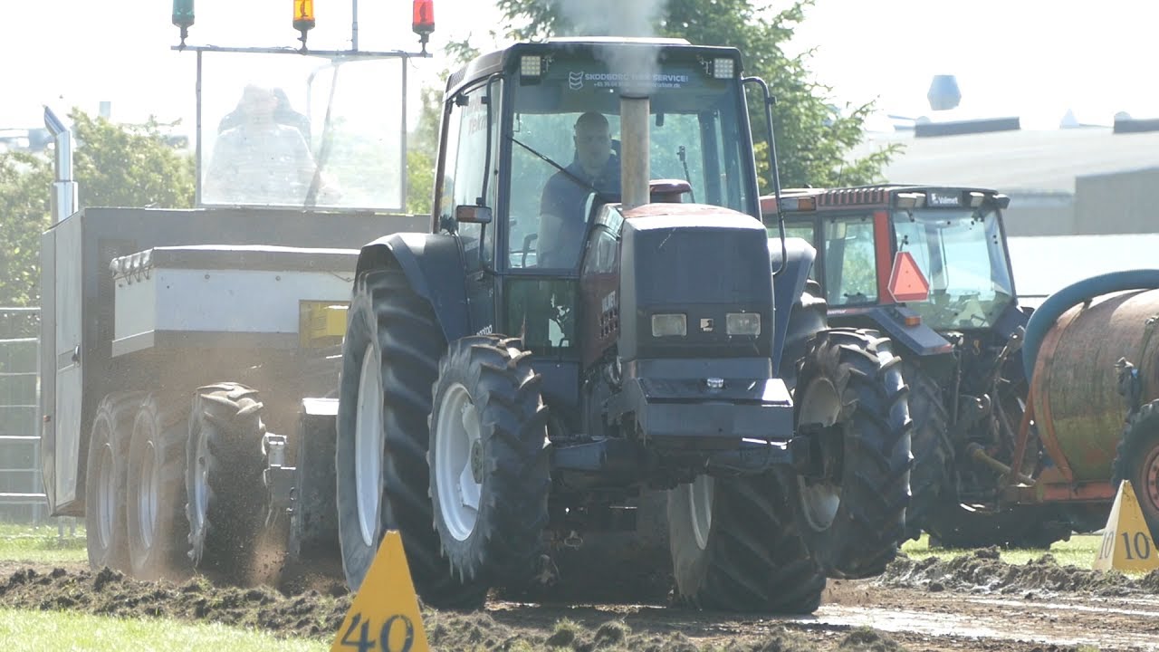 Valmet 8200 Pulling The Sledge at Pulling Event in Hjørring | Tractor ...