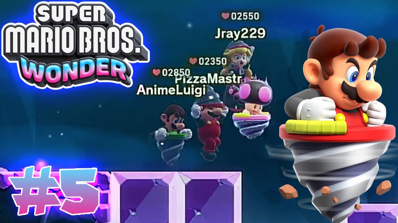 Super Mario Bros. Wonder (4 Player Online w/ Friends) Part 5 | [LSF ...