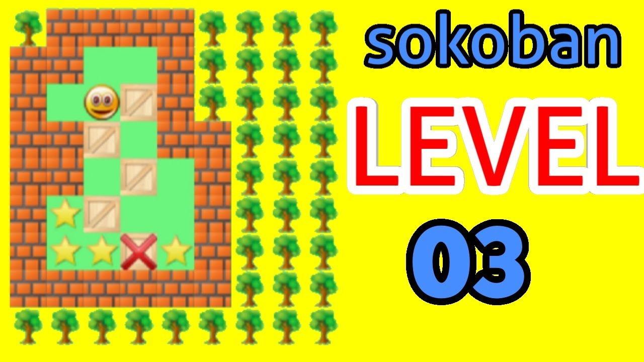 Sokoban level 3 solve.sokoban level 3.sokoben.games - YouTube