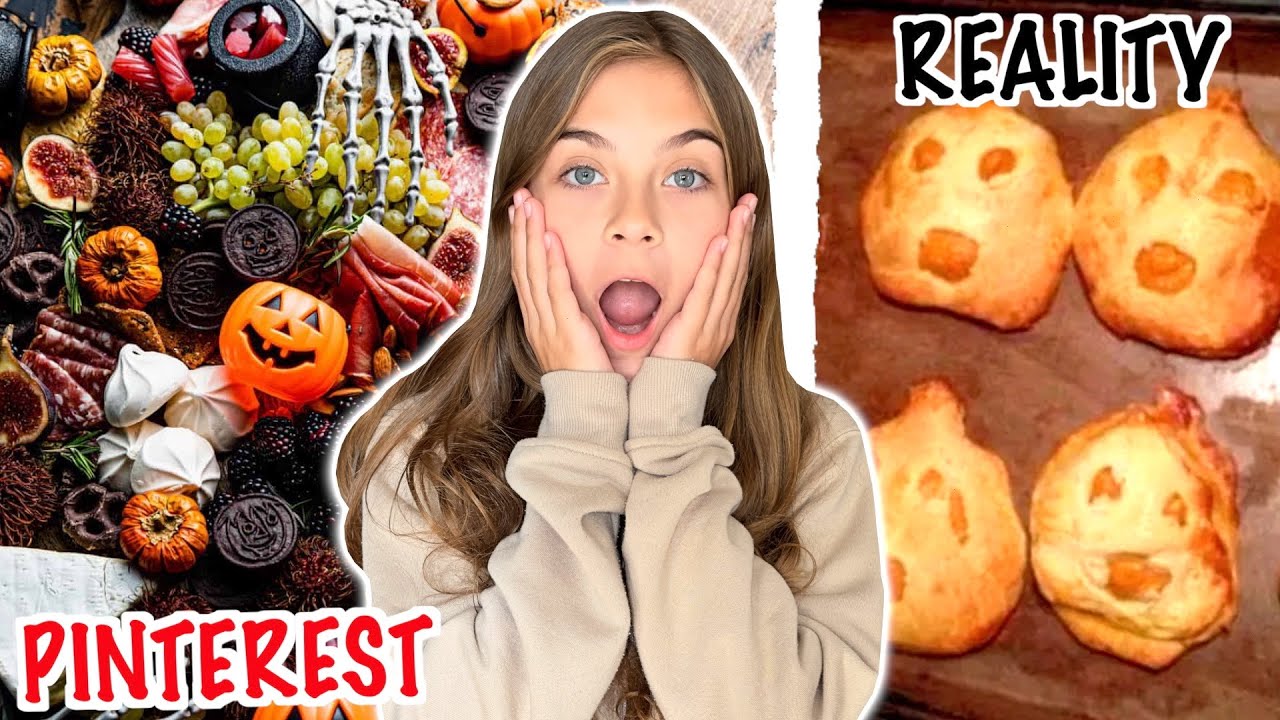 We Made ALL of our own HALLOWEEN FOODS 🎃 *Pinterest VS Reality! - YouTube