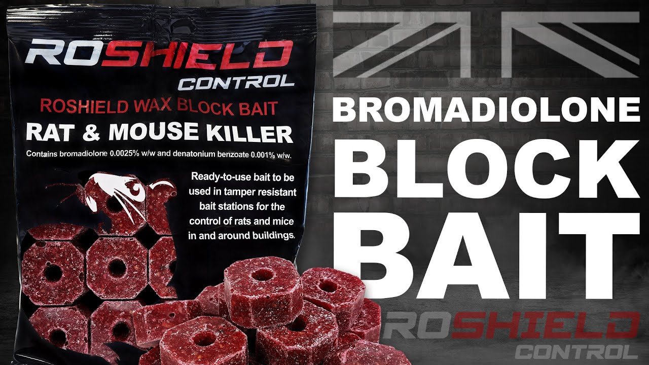 Roshield Wax Bait Blocks (Bromadiolone) - YouTube