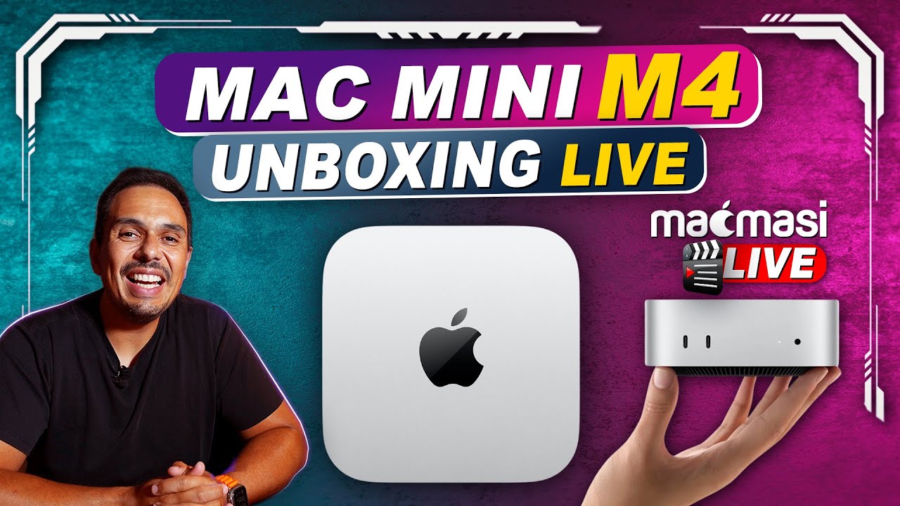 Tudo Sobre o Novo MacMini M4 da Apple! Unboxing LIVE #macmasi #macminim4 #unboxing - YouTube