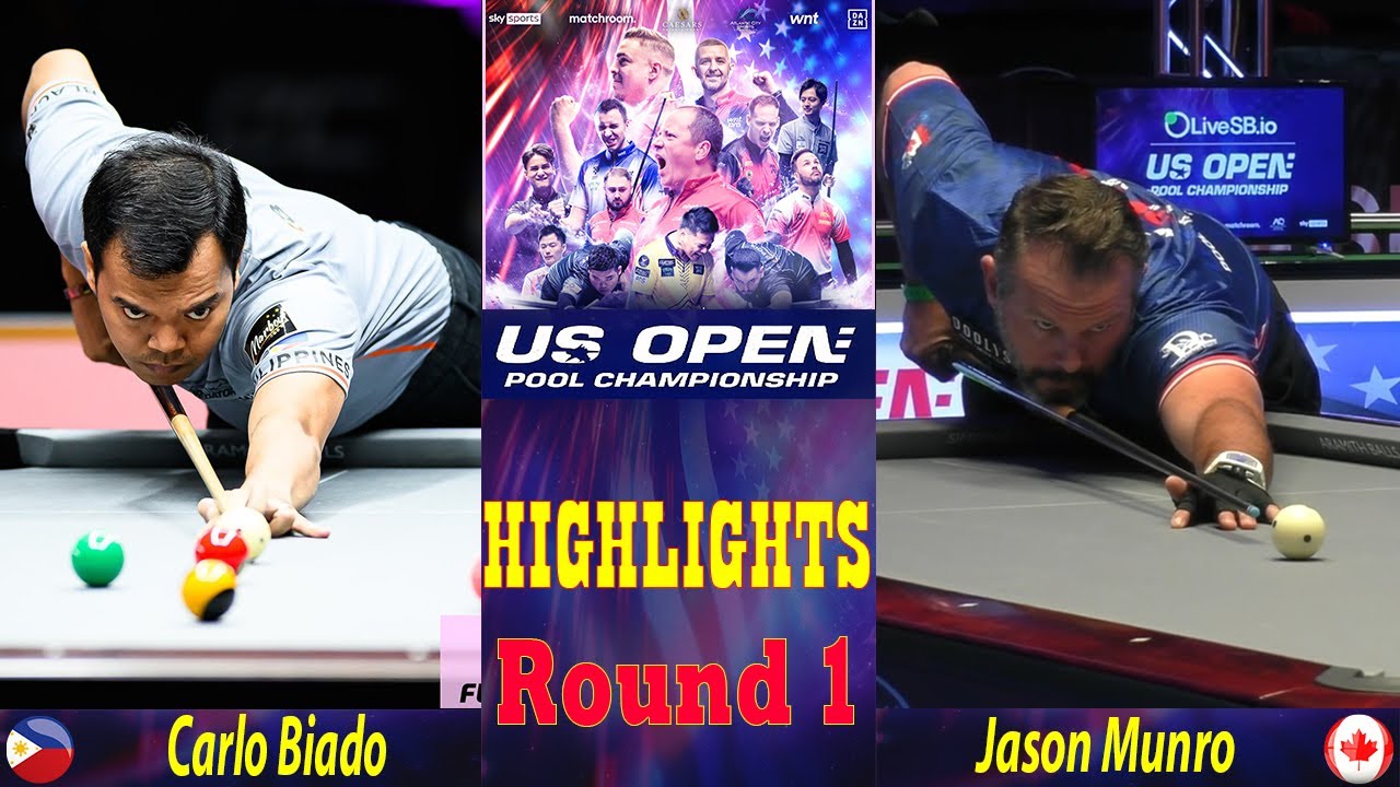 HIGHLIGHTS | Carlo Biado vs Jason Munro | 2025 US OPEN POOL ...