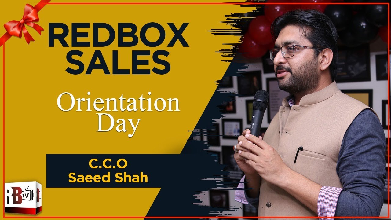 RedBox Sale Team || Orientation Day || Syed Saeed Shah CCO Of Redbox Estate - YouTube