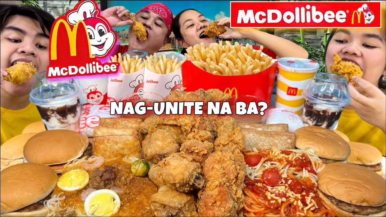 MCDOLLIBEE, JOLLIBEE & MCDONALDS MUKBANG 2022 PINOY MUKBANG PHILIPPINES ...