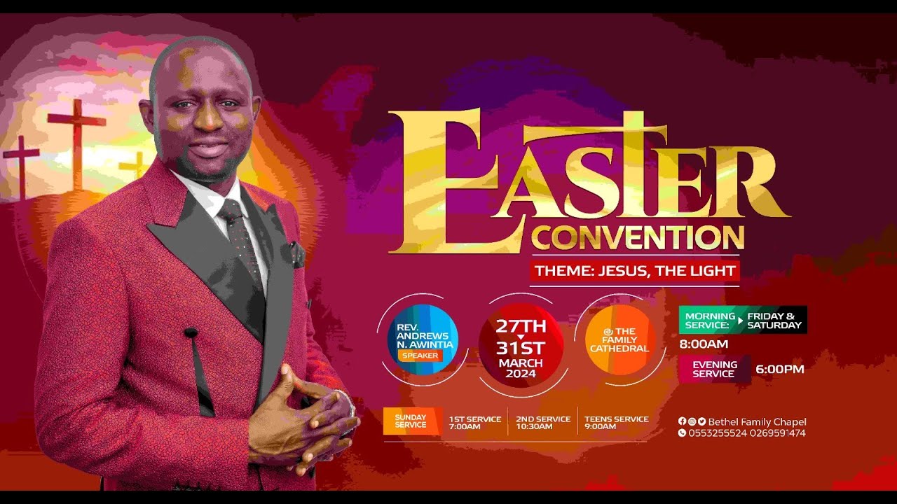 EASTER CONVENTION 2024 DAY ONE || WEDNESDAY 27TH MARCH, 2024 - YouTube