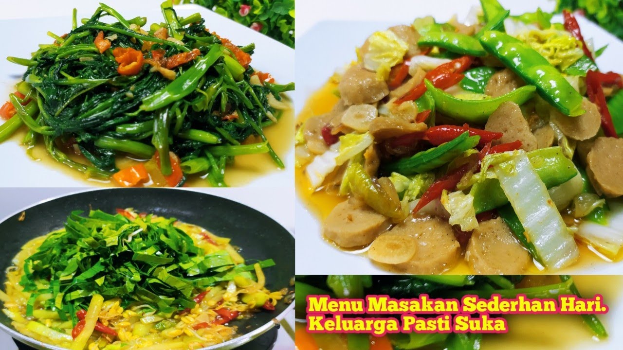 3 MENU RESEP MASAKAN SIMPLE UNTUK SEHARI HARI KELUARGA PASTI SUKA - YouTube