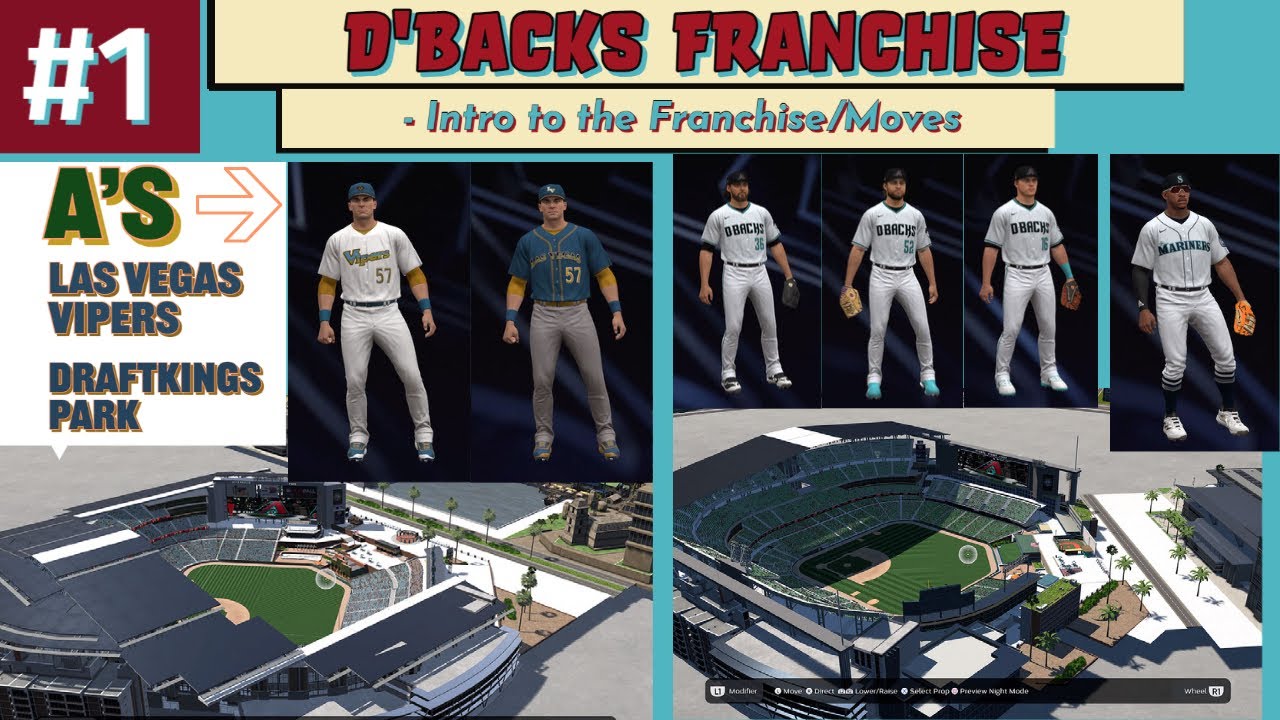D-BACKS Franchise, Ep. 1 || INTRO, Moves, Roster (MLB The Show 23 ...