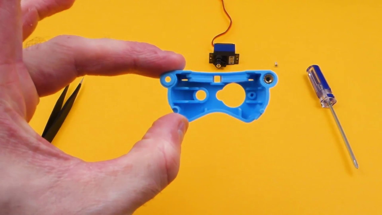 Step 1 - Attaching the Hip & Knee Servo to the Servo Mount - YouTube