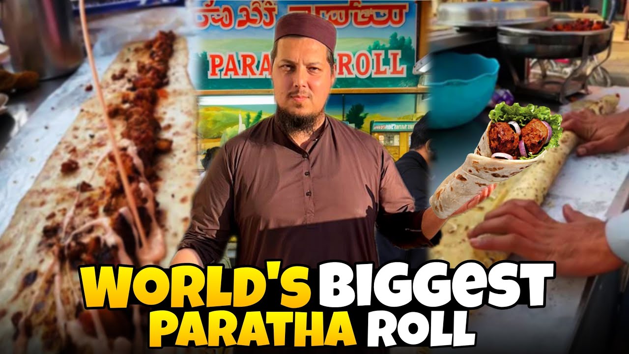 Trying Islamabad’s 60 inch chicken wrap /Pakistani Street Food - YouTube