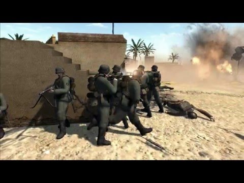 Desert Village Defense - Men of War Cinematic - YouTube