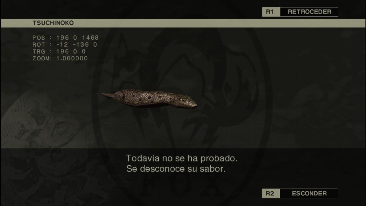 METAL GEAR SOLID 3: Snake Eater - Atrapar la tsuchinoko - YouTube