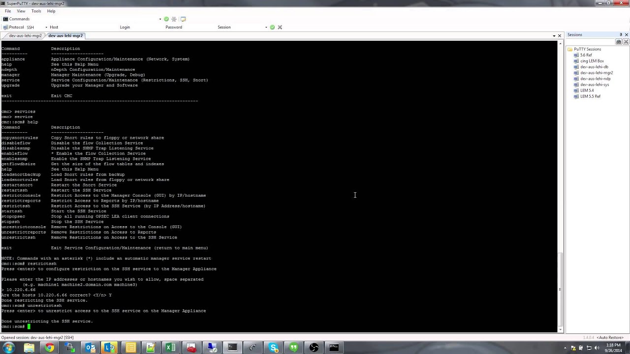 Solarwinds LEM - Restrict SSH, Reset Appliance Password, Reset Web ...