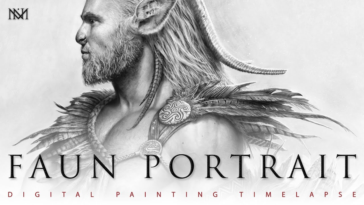 Digital Art Painting - Fantasy Art - How To Paint A Faun - Timelapse ...