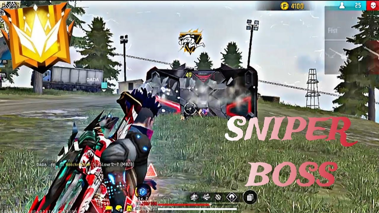 The Sniper Boss - Free Fire Max | Three Finger Best Gameplay On Mobile ...