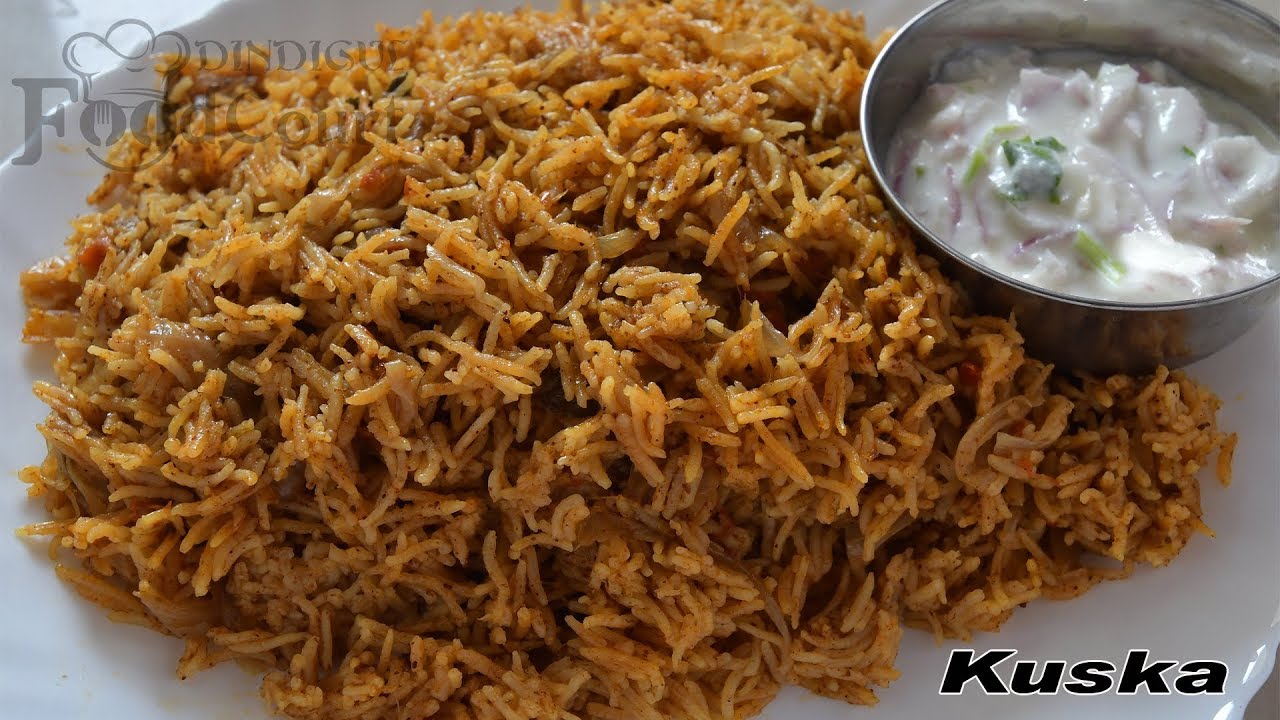 Kuska Recipe/ Plain Kuska/ Plain Biryani/Lunch Box Recipe - Cooking Home