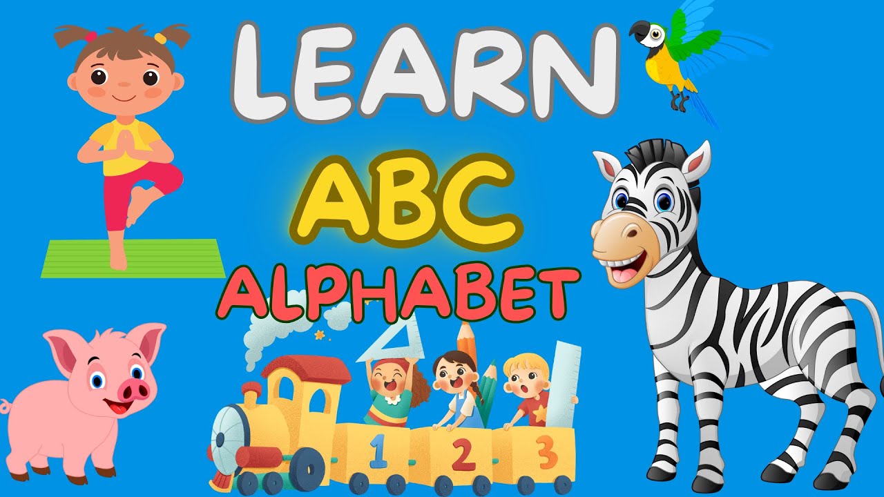 Learn ABC alphabet with 4 new words | Alphabet songs| ABC Flashcards ...