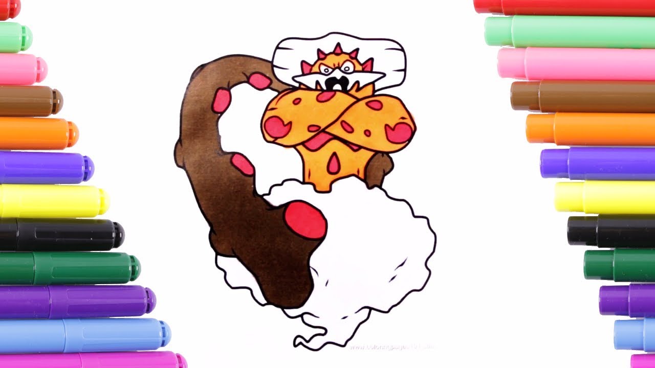 Pokemon Landorus Coloring Page for Kids, Coloring Book - YouTube