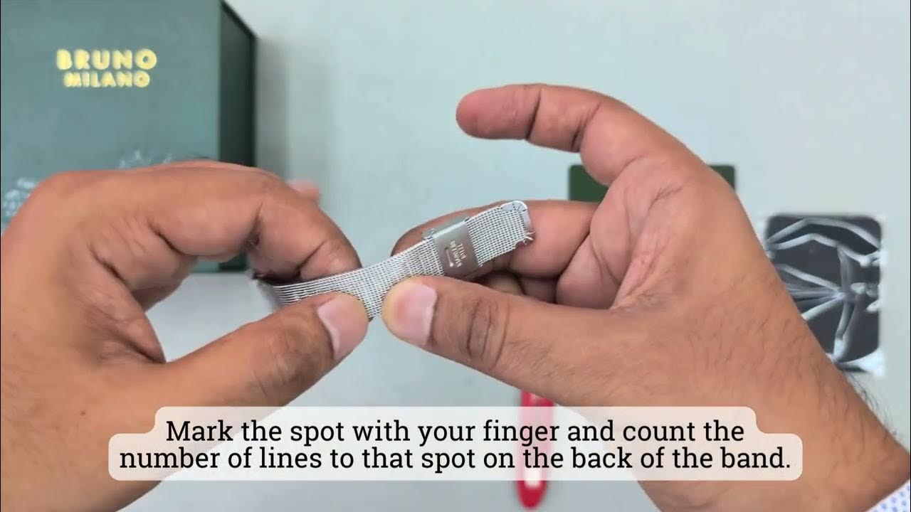 How to adjust the length of your Bruno Milano Mesh Band Watches - YouTube