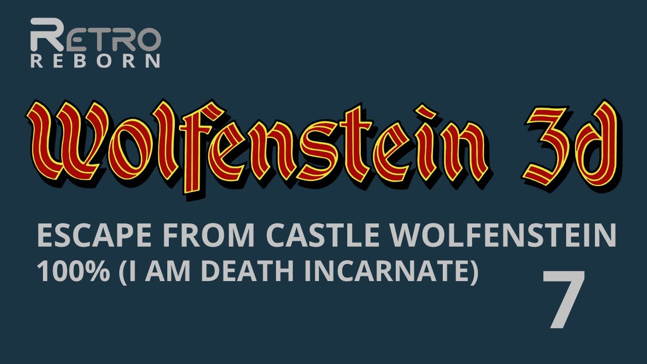 Wolfenstein 3D (DOS) - Escape From Castle Wolfenstein - E1M6 - 100% (I ...