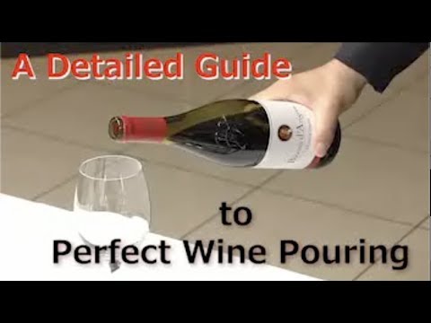 How to pour wine.A Detailed Guide to Perfect Wine Pouring. Wine Service ...