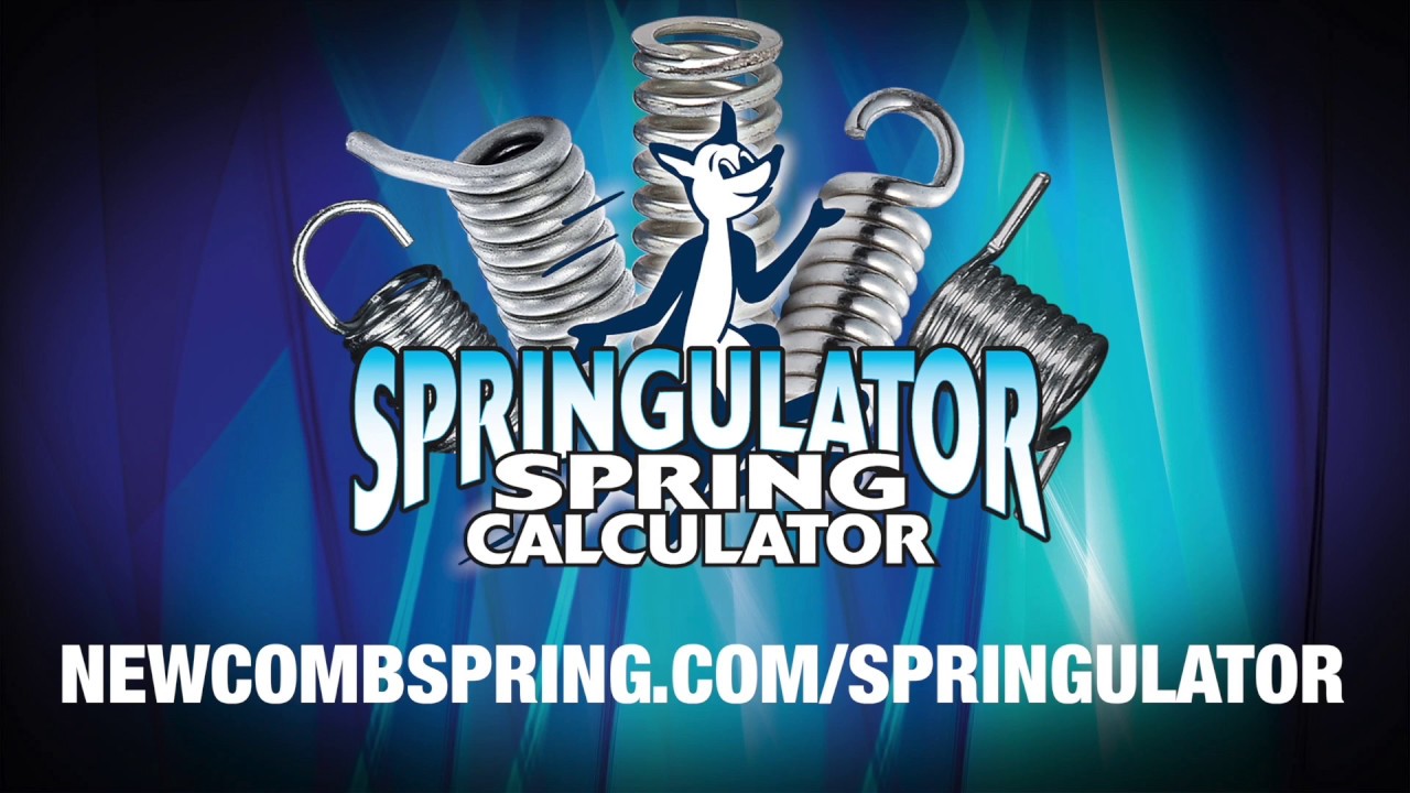 Newcomb Springulator Spring Calculator Tutorial - YouTube