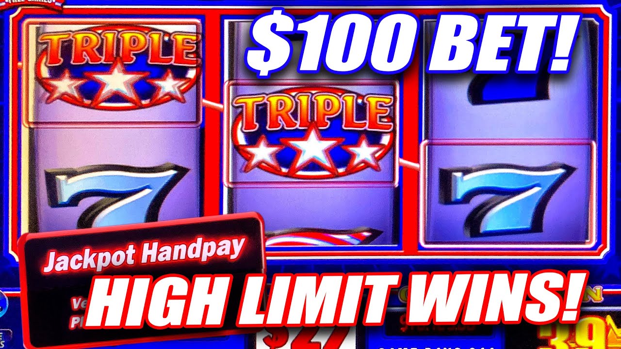 HOT HIGH LIMIT SLOT MACHINE ★ TRIPLE STAR WITH FREE GAMES MASSIVE ...