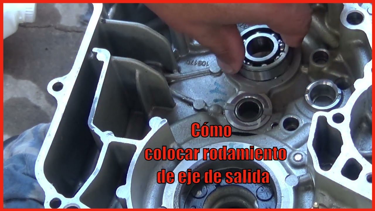 COMO COLOCAR RODAMIENTO EJE DE SALIDA - BAJAJ BOXER 150 BM - YouTube