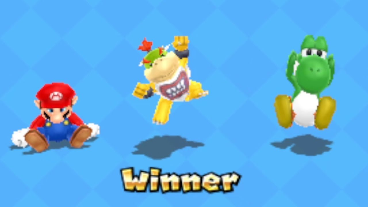 Win/ Lose Animations (Yoshi and Bowser Jr both bounce) - Mario Party ...