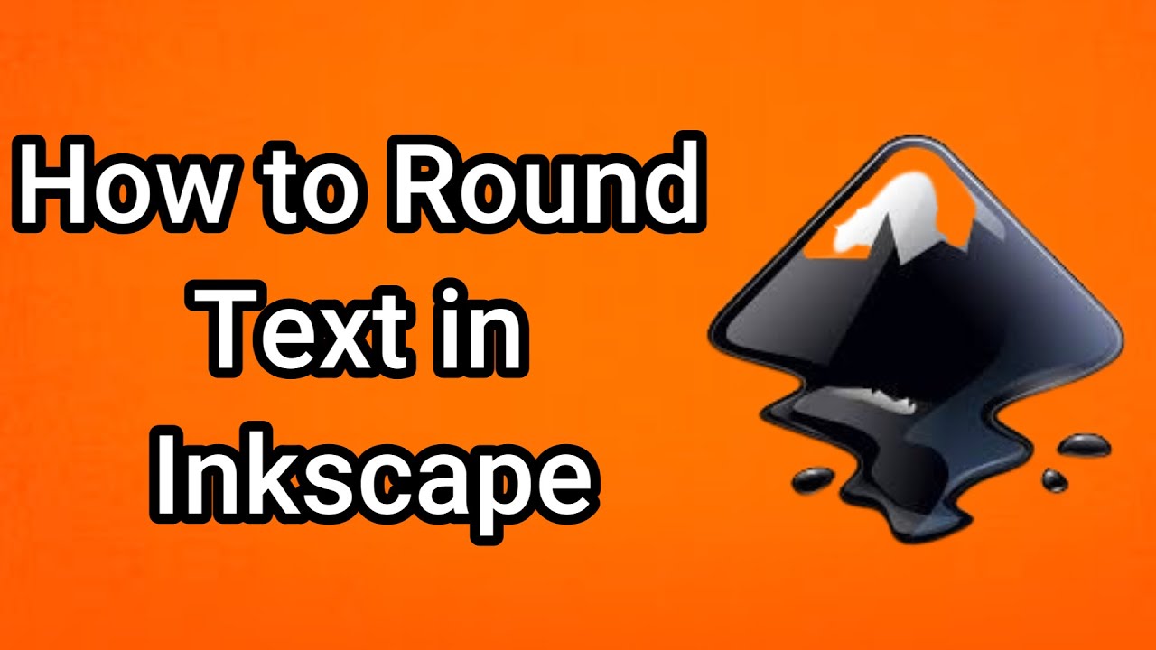 How to Round Text in Inkscape - YouTube