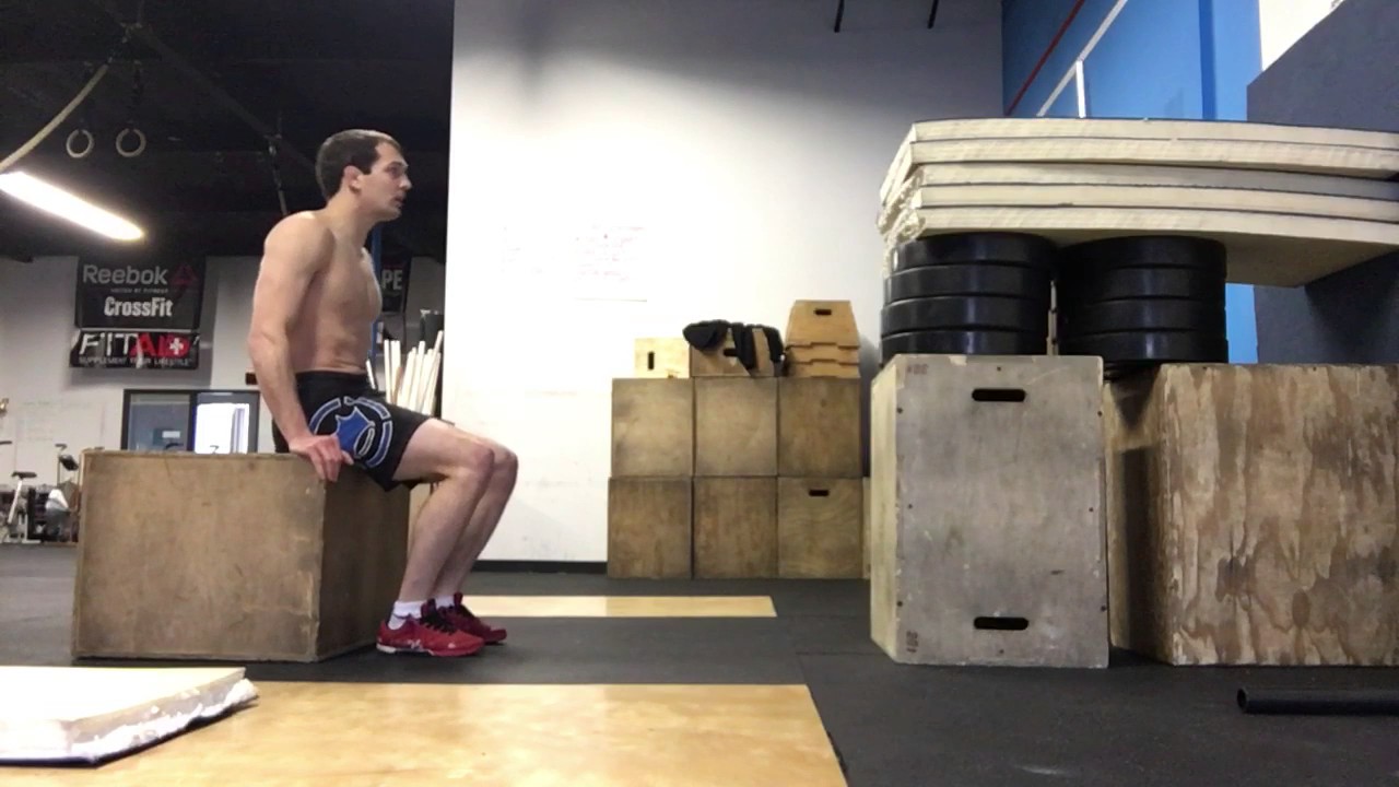 High box jump- 54 inch seated box jump - YouTube