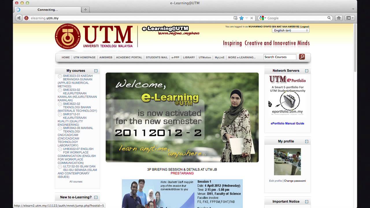 E-Portfolio Promo for UGS Department UTM (final output) - YouTube