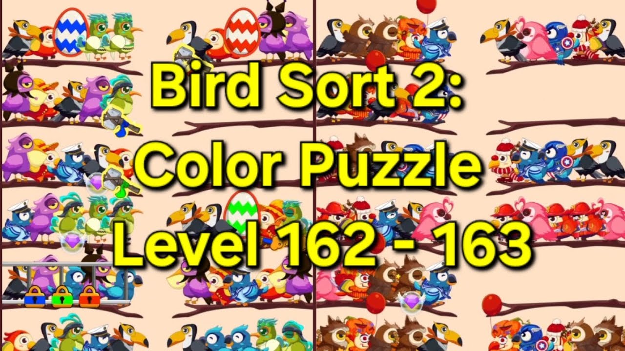 Bird Sort 2: Color Puzzle - Level 162 - 163 - YouTube