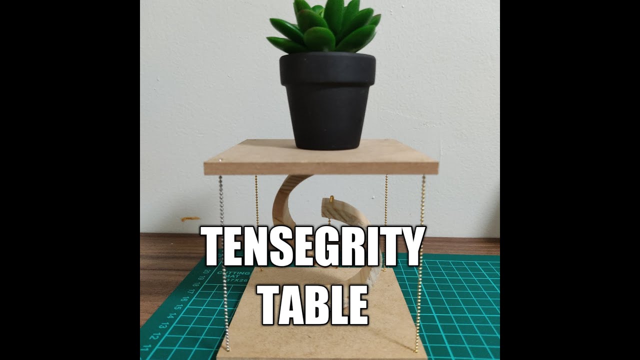 How to make Amazing Tensegrity structure-Mind blowing, Tensegrity table ...